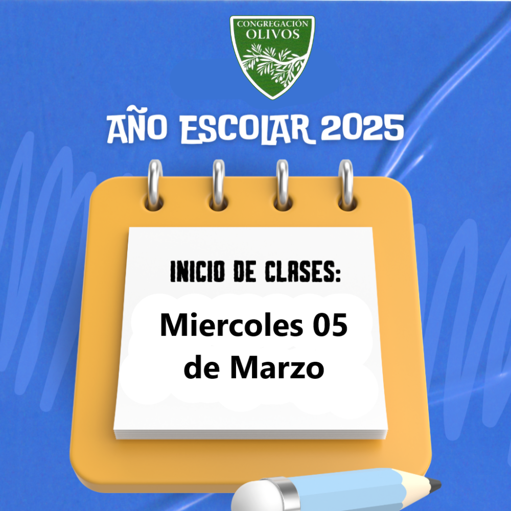 Horario General Año Escolar 2025 – Colegio Congregacion Olivos